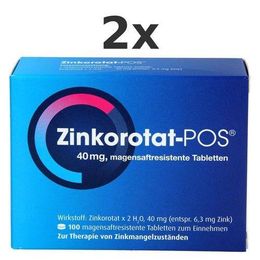 2x Zinkorotat Pos magensaftresistente Tabletten 100 St