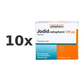 10x JODID-ratiopharm 200 &mu;g Tabletten 100 St