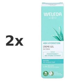 2x Weleda 48h Hydration Creme-Gel 30 ml