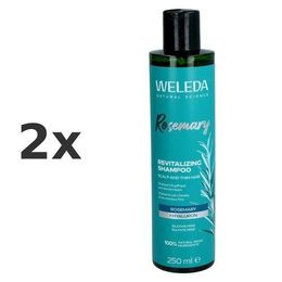2x Weleda Rosmarin Revitalising Shampoo 250 ml
