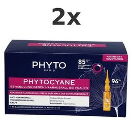 2x Phytocyane Kur reaktioneller Haarausfall Frauen 60 ml