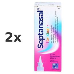 2x Septanasal f&uuml;r Kinder 0,5 mg/ml + 50 mg/ml Nasens. 10 ml