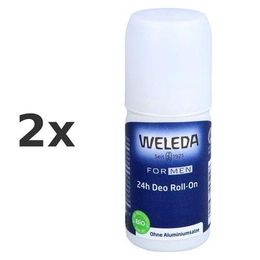 2x Weleda for Men 24 h Deo Roll-on 50 ml