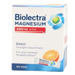 HERMES Arzneimittel 2x Biolectra Magnesium 400 mg ultra Direct Orange 100 St