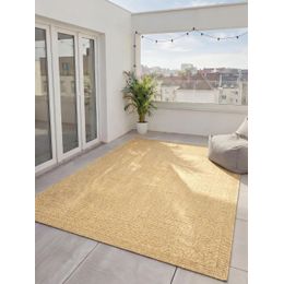 benuta Basic In- & Outdoor-Teppich Iowa Beige 120x170 cm - Teppich f&uuml;r Balkon, Terrasse & Garten