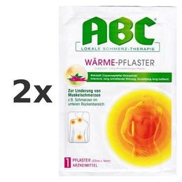 Beiersdorf AG 2x Abc W&auml;rme-Pflaster Capsicum Hansaplast med 14x22 1 St
