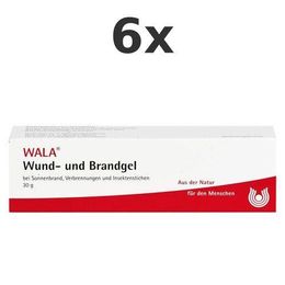 WALA 6x Wund Und Brandgel 30 g