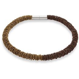 Menard M&eacute;nard Collier Edelstahlfeder, Kupfer-Gold