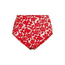 LANDS' END Bikinihose zum Umschlagen, High Waist, f&uuml;r Damen, Damen, size: regular, Rot, Nylon-Mischung, by Lands' End