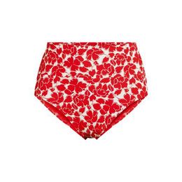LANDS' END Bikinihose zum Umschlagen, High Waist, f&uuml;r Damen, Damen, size: regular, Rot, Nylon-Mischung, by Lands' End