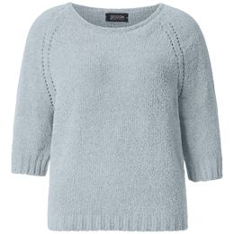Seldom Damen-Strickshirt Halbarm L Hellblau