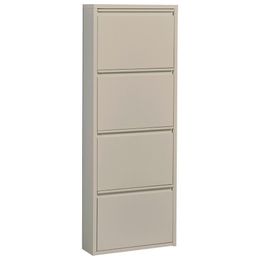 Boxxx Schuhkipper, Kaschmir, Metall, 51x137x16 cm, Typenauswahl, stehend, Garderobe, Schuhaufbewahrung, Schuhkipper