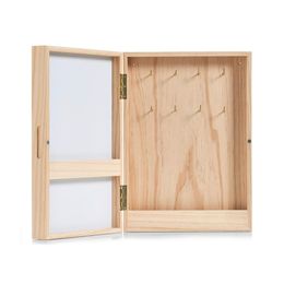 zeller Present Schl&uuml;sselkasten, Wei&szlig;, Natur, Naturmaterialien, 42x30x8 cm, Garderobe, Schl&uuml;sselboards & -k&auml;sten