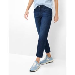 Brax Damen Five-Pocket-Hose Style CAROLA S USED DARK BLUE, denim dunkelblau, Gr. 34
