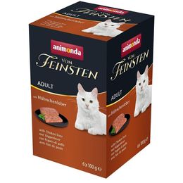 animonda vom Feinsten Adult H&uuml;hnchenleber Katzen-Nassfutter getreidefrei 6x100g