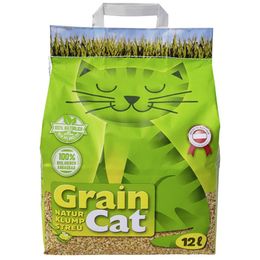 GrainCat Naturklumpstreu Katzenstreu 12l