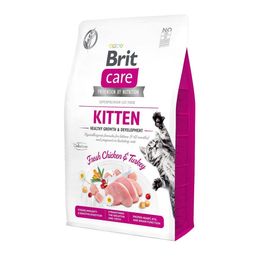 Brit Care GF Kitten Healthy Growth & Development Katzen-Trockenfutter getreidefrei 2kg