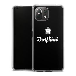 DeinDesign Xiaomi Mi 11 Lite 5G NE Handy Silikon H&uuml;lle Case transparent Handyh&uuml;lle Statement Dorfkind Life Silikon Case