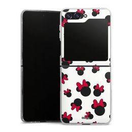 DeinDesign Galaxy Z Flip 5 Handy Hard Case Schutzh&uuml;lle transparent Smartphone Handy H&uuml;lle Disney Official Licensed Product Minnie Mouse Hard Case