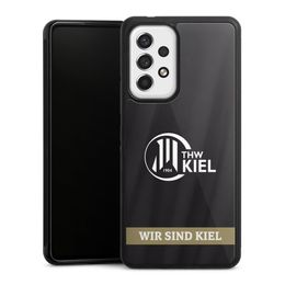 DeinDesign Galaxy A53 5G Handy Gallery Case Handyh&uuml;lle 9H Geh&auml;rtetes Glas R&uuml;ckseite H&uuml;lle Thw Kiel Merchandise Handball Gallery Case