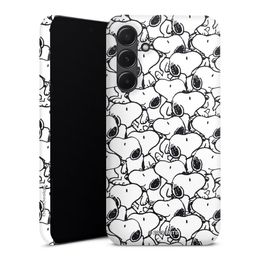 DeinDesign Galaxy A35 5G Handy Premium Case Smartphone Handyh&uuml;lle Schutzh&uuml;lle gl&auml;nzend Peanuts Snoopy Muster Premium Case