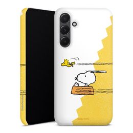 DeinDesign Galaxy A35 5G Handy Premium Case Smartphone Handyh&uuml;lle Schutzh&uuml;lle gl&auml;nzend Snoopy Peanuts Children Premium Case
