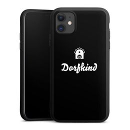 DeinDesign iPhone 11 Handy Premium Silikon H&uuml;lle Handyh&uuml;lle schwarz Case Statement Dorfkind Life Silikon Premium Case