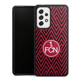 DeinDesign Galaxy A53 5G Handy Gallery Case Handyh&uuml;lle 9H Geh&auml;rtetes Glas R&uuml;ckseite H&uuml;lle 1. Fc N&uuml;rnberg Bundesliga 1. Fcn Gallery Case