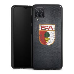 DeinDesign Galaxy A12 Handy Silikon H&uuml;lle Case schwarz Handyh&uuml;lle Fc Augsburg Logo Official Licensed Product