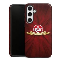 DeinDesign Galaxy S24+ Handy Panzer Handyh&uuml;lle robuste Outdoor H&uuml;lle Schutzh&uuml;lle gl&auml;nzend Logo Official Licensed Product 1. Fc Kaiserslautern Tough Case