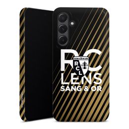 DeinDesign Galaxy A35 5G Handy Premium Case Smartphone Handyh&uuml;lle Schutzh&uuml;lle gl&auml;nzend Racing Club De Lens Rcl Rc Lens Premium Case