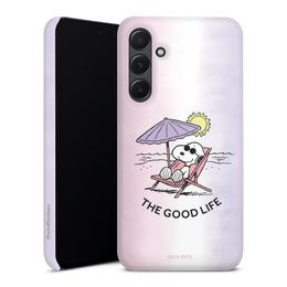 DeinDesign Galaxy A35 5G Handy Premium Case Smartphone Handyh&uuml;lle Schutzh&uuml;lle gl&auml;nzend Snoopy Official Licensed Product Peanuts Premium Case