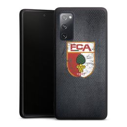 DeinDesign Galaxy S20 FE 5G Handy Premium Silikon H&uuml;lle Handyh&uuml;lle schwarz Case Logo Fc Augsburg Official Licensed Product Silikon Premium Case