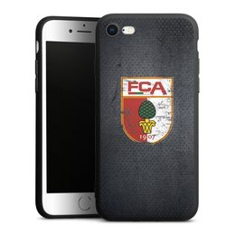 DeinDesign iPhone SE (2020) Handy Premium Silikon H&uuml;lle Handyh&uuml;lle schwarz Case Fc Augsburg Logo Official Licensed Product Silikon Premium Case