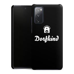 DeinDesign Galaxy S20 FE 5G Handy Premium Case Smartphone Handyh&uuml;lle Schutzh&uuml;lle matt Dorfkind Life Statement Premium Case