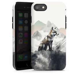 DeinDesign iPhone SE (2020) Handy Panzer Handyh&uuml;lle robuste Outdoor H&uuml;lle Schutzh&uuml;lle matt Nature Mountain Fox Tough Case