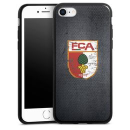 DeinDesign iPhone SE (2020) Handy Slim Case extra d&uuml;nn Silikon Handyh&uuml;lle schwarz H&uuml;lle Logo Fc Augsburg Official Licensed Product Silikon Slim Case