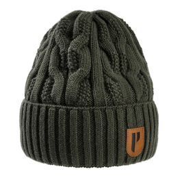 Parforce Active Damen Umschlagm&uuml;tze Zopfstrick Oliv