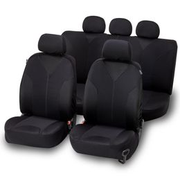 Cartrend Sitzbezug-Set 'Twintex' schwarz 14-teilig