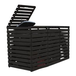 Promadino M&uuml;lltonnenbox 'Vario V' anthrazit 219 x 92 x 122 cm