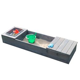 Promadino Sandkasten 'Platzspatz' grau 150 x 45 x 19 cm