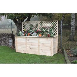 Promadino Hochbeet natur 200 x 130 x 80 cm