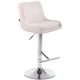 TPFLiving Barhocker Cludo Gestell Metall in Chromoptik Kunstleder Braun