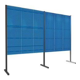 KAPPES Trennwand RasterPlan Doppelfeld 180&deg; H1500 mm RAL 5010 Ausstattung 1 LP/SP (7211.00.2321)