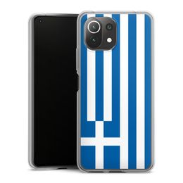 DeinDesign Xiaomi Mi 11 Lite 5G NE Handy Silikon H&uuml;lle Case transparent Handyh&uuml;lle Greece Flag Silikon Case