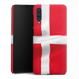 DeinDesign Galaxy A50 Handy Premium Case Smartphone Handyh&uuml;lle Schutzh&uuml;lle matt Denmark Flag Premium Case