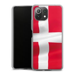DeinDesign Xiaomi Mi 11 Lite 5G NE Handy Silikon H&uuml;lle Case transparent Handyh&uuml;lle Denmark Flag Silikon Case