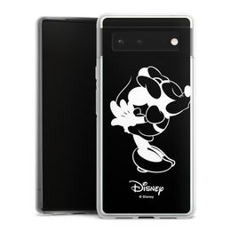 DeinDesign Google Pixel 6 Handy Silikon H&uuml;lle Case transparent Handyh&uuml;lle Minnie Mouse Official Licensed Product Disney Silikon Case