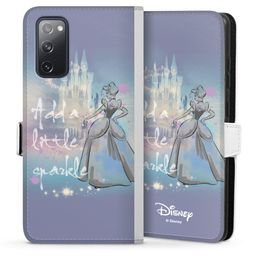 DeinDesign Galaxy S20 FE 5G Handy Klapph&uuml;lle Handyh&uuml;lle aus Kunst Leder wei&szlig; Flip Case Disney Official Licensed Product Cinderella Sideflip mit Lasche