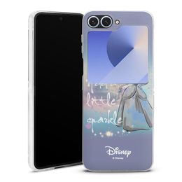 DeinDesign Galaxy Z Flip 6 Handy Hard Case Schutzh&uuml;lle transparent Smartphone Handy H&uuml;lle Cinderella Official Licensed Product Disney Hard Case